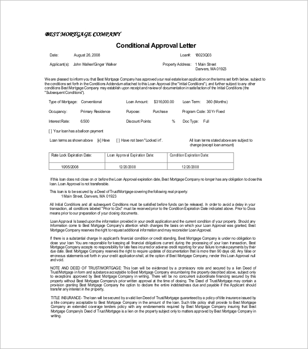 13+ Free Approval Letter Templates PDF, Doc Format Samples