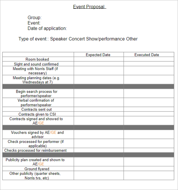 30+ Event Proposal Templates Free Word, PSD, PDF Examples