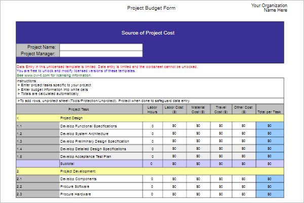 18+ Free Simple Budget Templates Word, Excel, PDF Formats