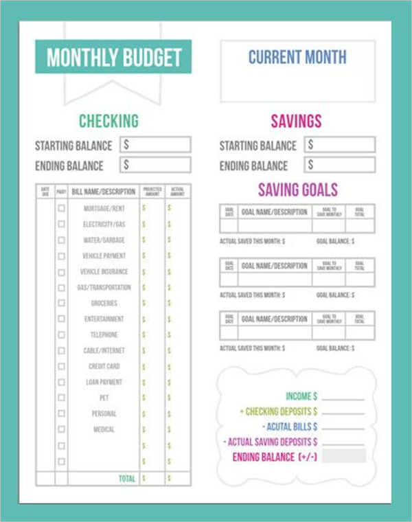 18+ Free Simple Budget Templates Word, Excel, PDF Formats