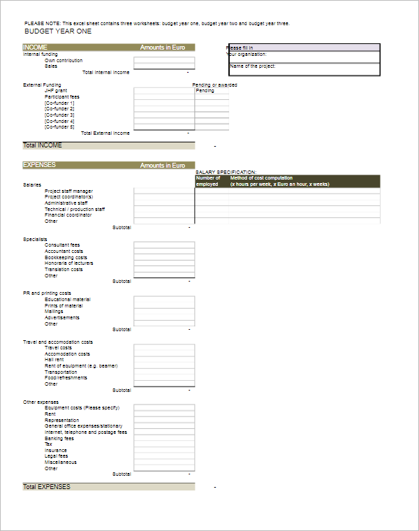 18+ Free Simple Budget Templates Word, Excel, PDF Formats