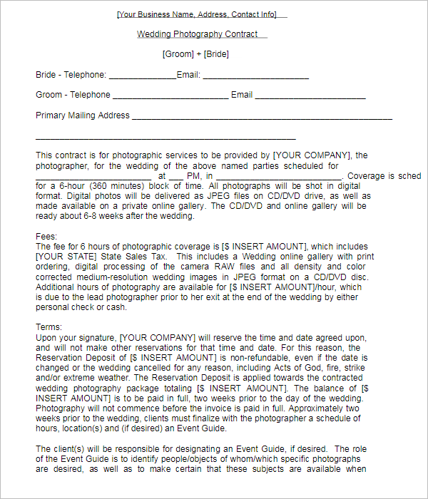 38+ Free Marriage Contract Templates PDF Format Examples