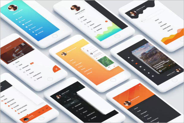 50+ Android App Design Templates Free PSD Download
