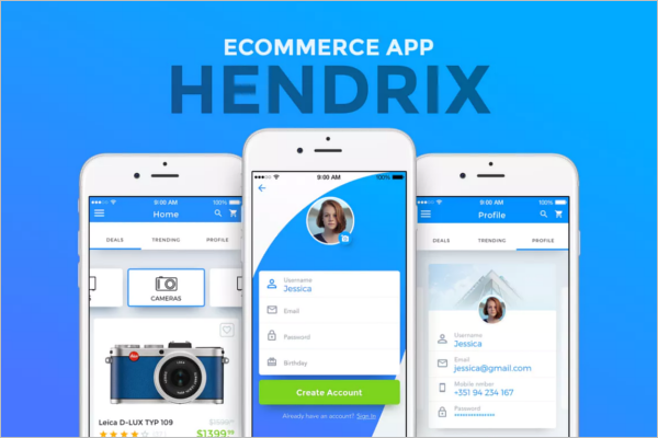 50+ Android App Design Templates Free PSD Download