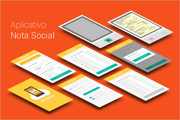 50+ Android App Design Templates Free PSD Download