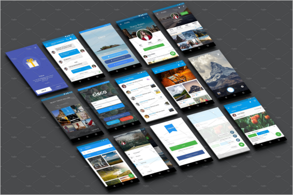 50+ Android App Design Templates Free PSD Download