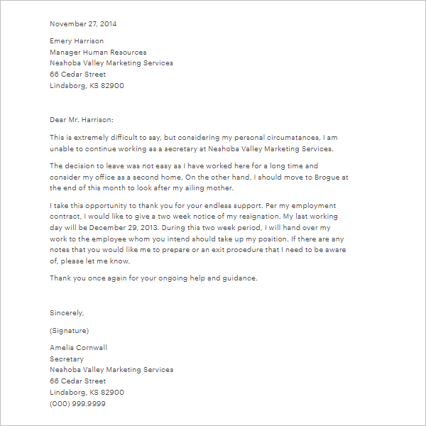 32+ Free Resignation Letter UK Sample, PDF, Example Formats