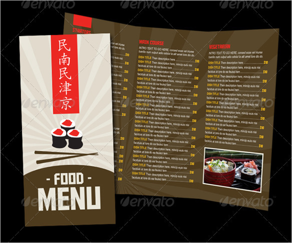 46+ Tri-Fold Menu Templates Free Word, PSD Designs