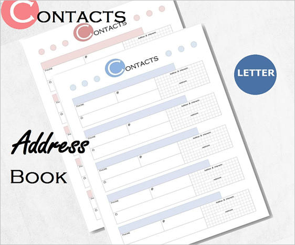 30+ Address Book Templates Free Word, Excel, PDF Designs