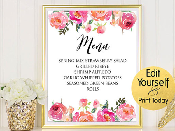 37+ Birthday Menu Card Templates Free PSD, Word Design Ideas