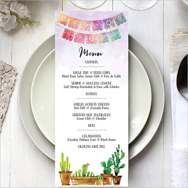 37+ Birthday Menu Card Templates Free PSD, Word Design Ideas