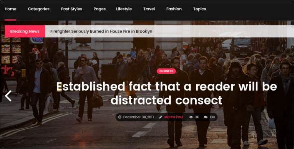50+ Blog Design Templates PSD Free Website Themes | Creativetemplate