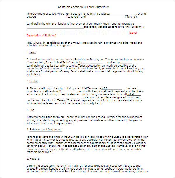 75+ Lease Templates Free Word, PDF, Doc Formats Download