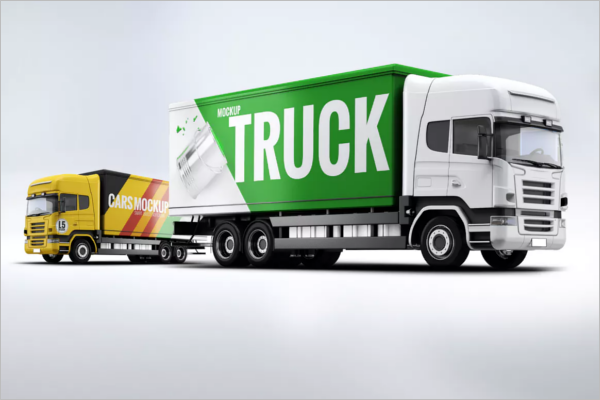 63+ Truck Mockup Templates Free PSD Designs | Creative Template
