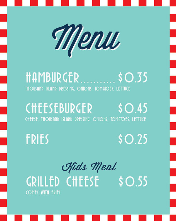 37+ Birthday Menu Card Templates Free PSD, Word Design Ideas