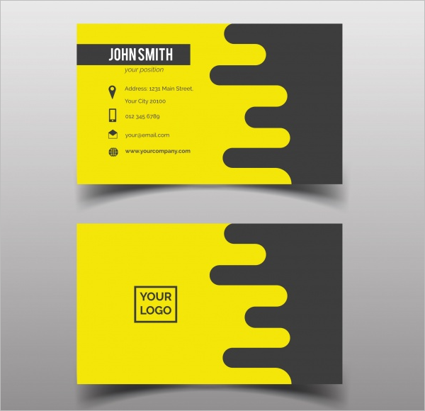44+ Yellow Business Card Templates Free PSD, Vector Designs