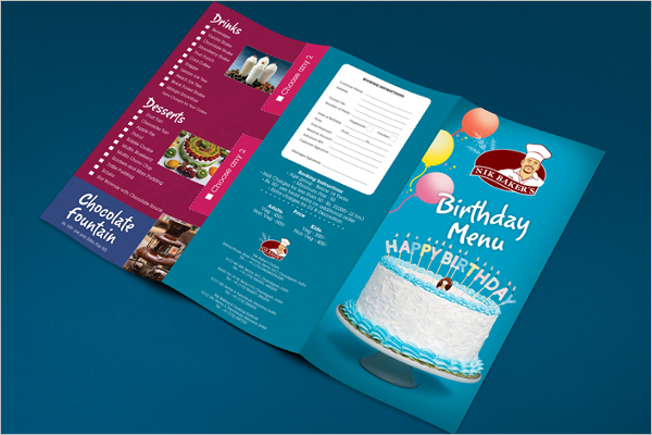 37+ Birthday Menu Card Templates Free PSD, Word Design Ideas