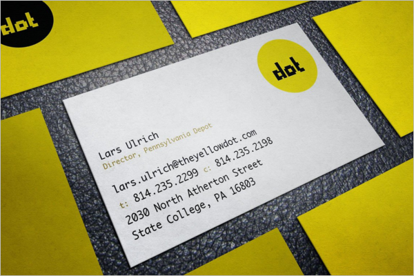 44+ Yellow Business Card Templates Free PSD, Vector Designs
