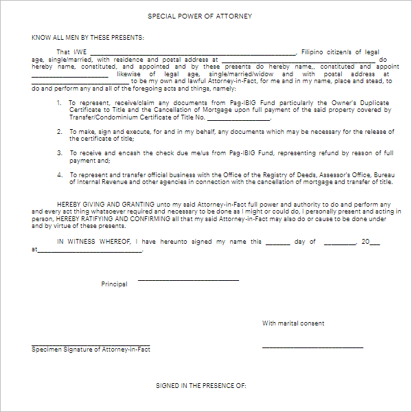 22+ Free Power Of Attorney Forms PDF, Word Formats