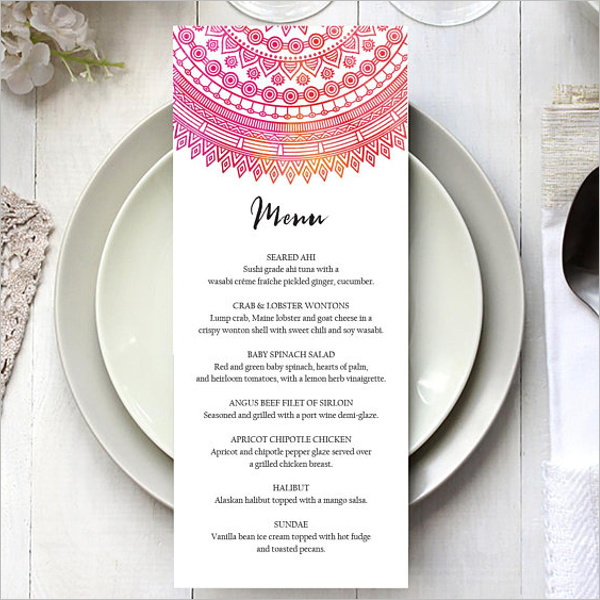 37+ Birthday Menu Card Templates Free PSD, Word Design Ideas