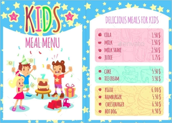 37+ Birthday Menu Card Templates Free PSD, Word Design Ideas