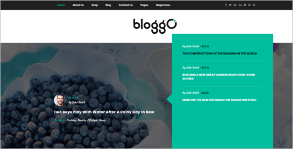 50+ Blog Design Templates PSD Free Website Themes | Creativetemplate