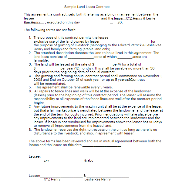 75+ Lease Templates Free Word, PDF, Doc Formats Download