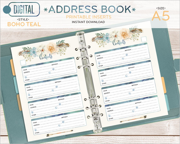 30+ Address Book Templates Free Word, Excel, PDF Designs