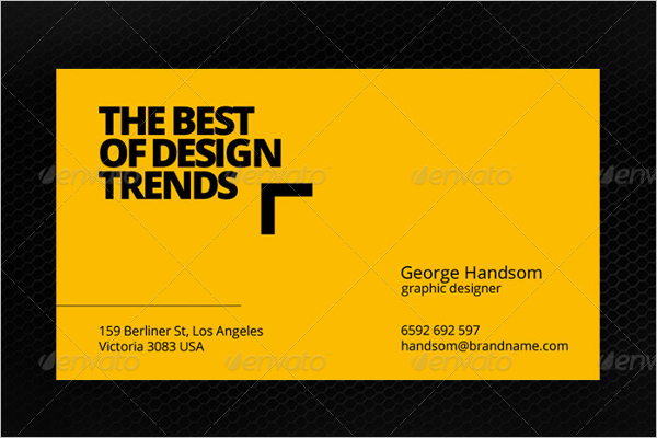 44+ Yellow Business Card Templates Free PSD, Vector Designs