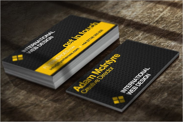 44+ Yellow Business Card Templates Free PSD, Vector Designs