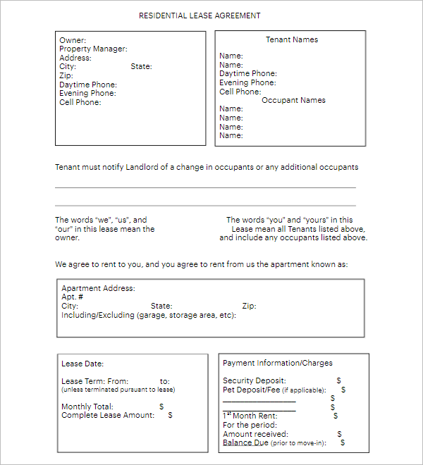 75+ Lease Templates Free Word, PDF, Doc Formats Download
