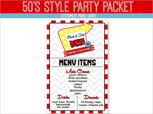 37+ Birthday Menu Card Templates Free PSD, Word Design Ideas