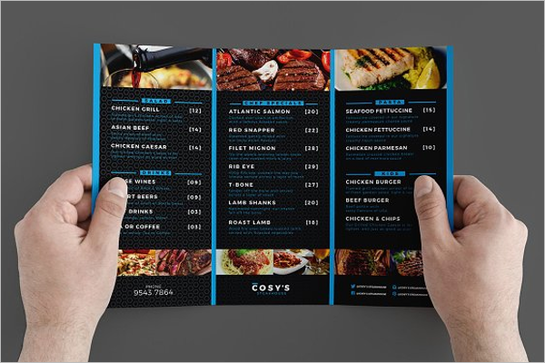 46+ Tri-Fold Menu Templates Free Word, PSD Designs