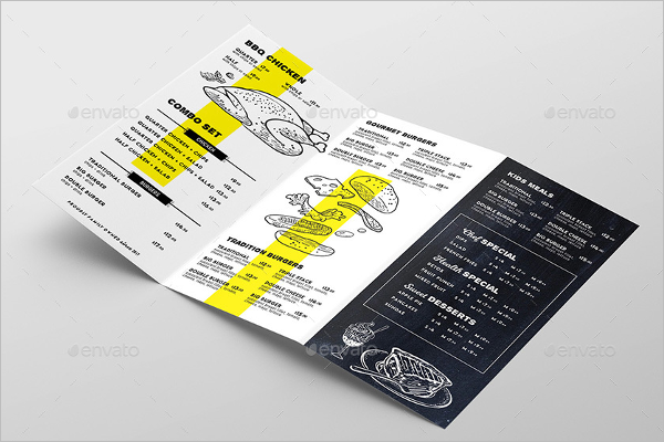 46+ Tri-Fold Menu Templates Free Word, PSD Designs