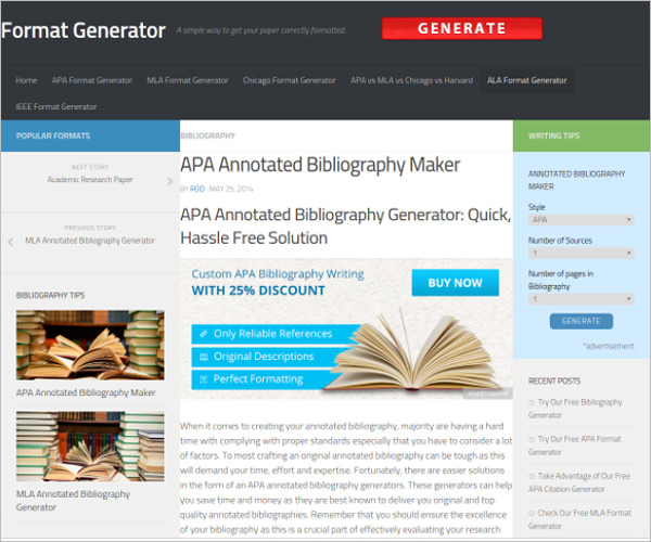 17+ Annotated Bibliography Maker / Generator Free Example Templates
