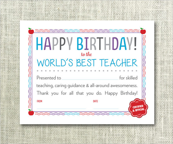 20+ Birthday Certificate Templates Free Download