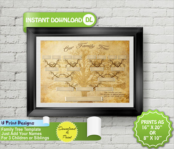 18+ 4 Generation Family Tree Templates Free Word, PDF Formats