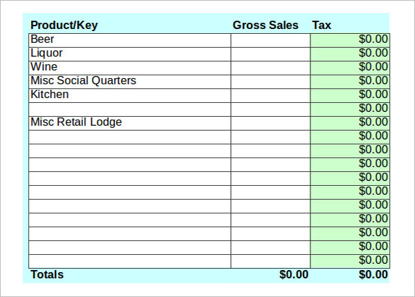 16+ Bar Inventory Templates Free word, Excel Formats