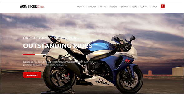 27+ Motorcycle Website Templates Free Responsive Themes