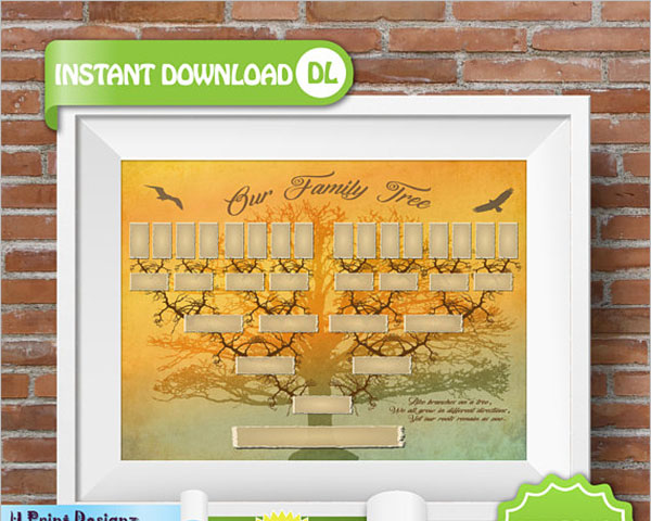 13+ 5 Generation Family Tree Templates Free Word, Excel Samples