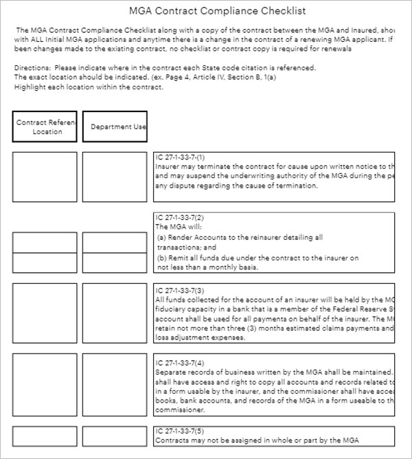 37+ Blank Checklist Templates Free Word, Excel, PDF Formats