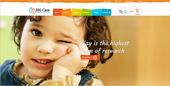 32+ Kids Website Templates Free Responsive Themes | Creativetemplate