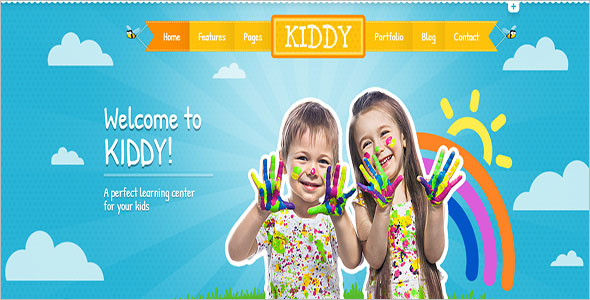32+ Kids Website Templates Free Responsive Themes | Creativetemplate