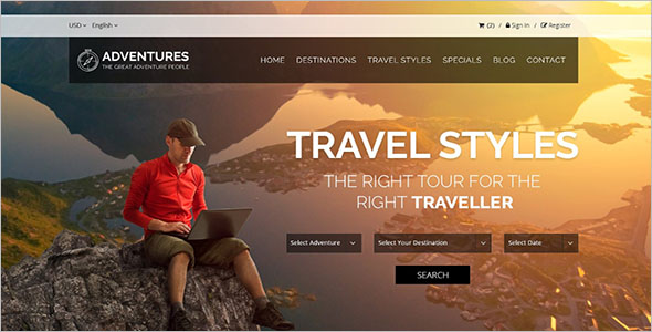 43+ Travel HTML Templates Free Website Themes