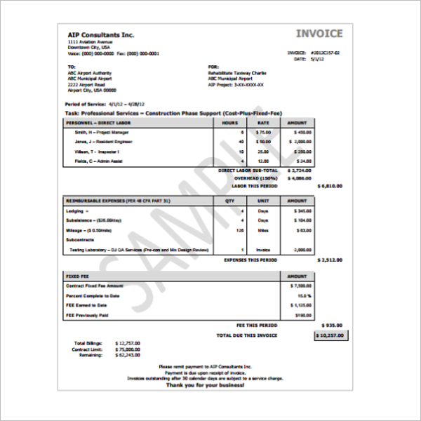 17+ Construction Receipt Templates Free Word, PDF Formats