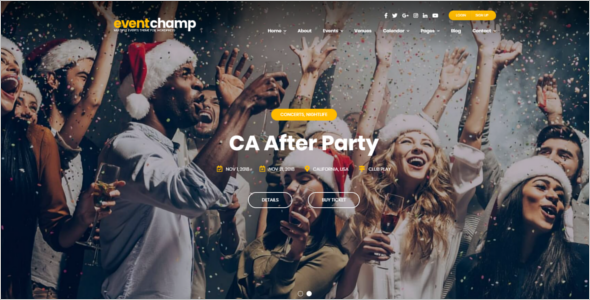 40+ Event Management Website Templates Free Website Themes