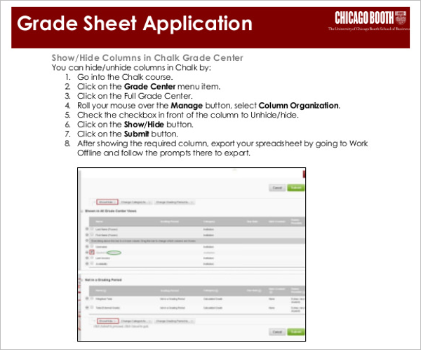 34+ Free Grade Sheet Templates PDF, Excel, Word Formats
