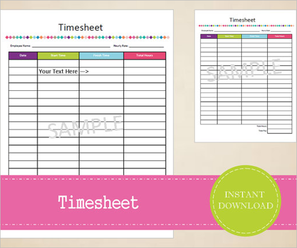 21+ Free Time Tracking Templates Excel, Spreadsheet Formats