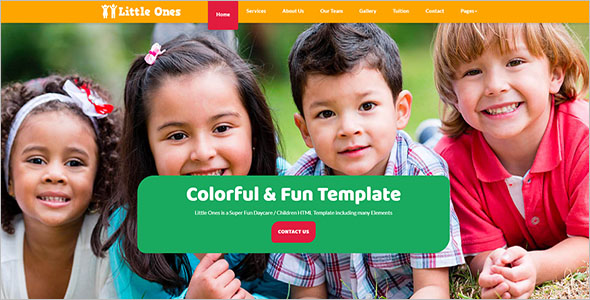 32+ Kids Website Templates Free Responsive Themes | Creativetemplate