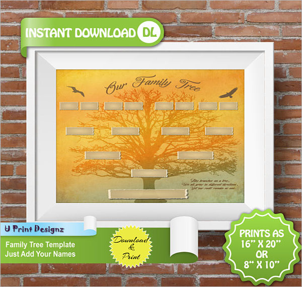 18+ 4 Generation Family Tree Templates Free Word, PDF Formats